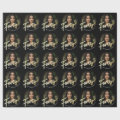 Forty 40th Birthday photo script gold custom Wrapping Paper | Zazzle