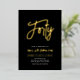 Forty | Chic Modern Script 40th Birthday Party Foil Invitation | Zazzle