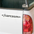 Forward Slash Sarcasm Code Bumper Sticker | Zazzle