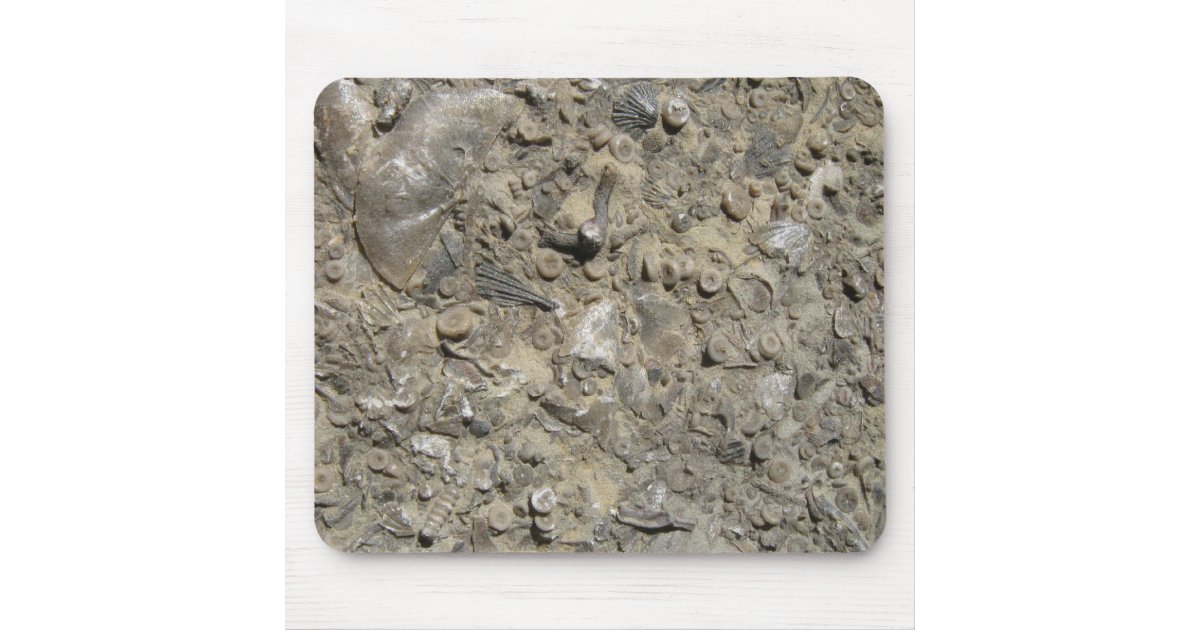 Fossil Hash Print Mouse Pad | Zazzle