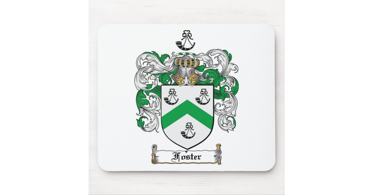 FOSTER FAMILY CREST - FOSTER COAT OF ARMS MOUSE PAD | Zazzle