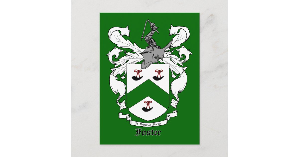 Foster Family Crest Postcard | Zazzle