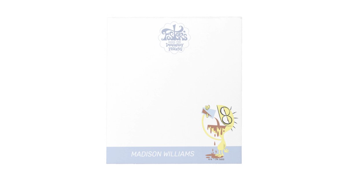 Foster's Home for Imaginary Friends | Cheese Notepad | Zazzle