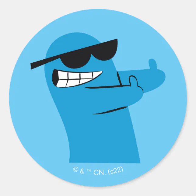 Foster's Home for Imaginary Friends | Cool Bloo Classic Round Sticker ...