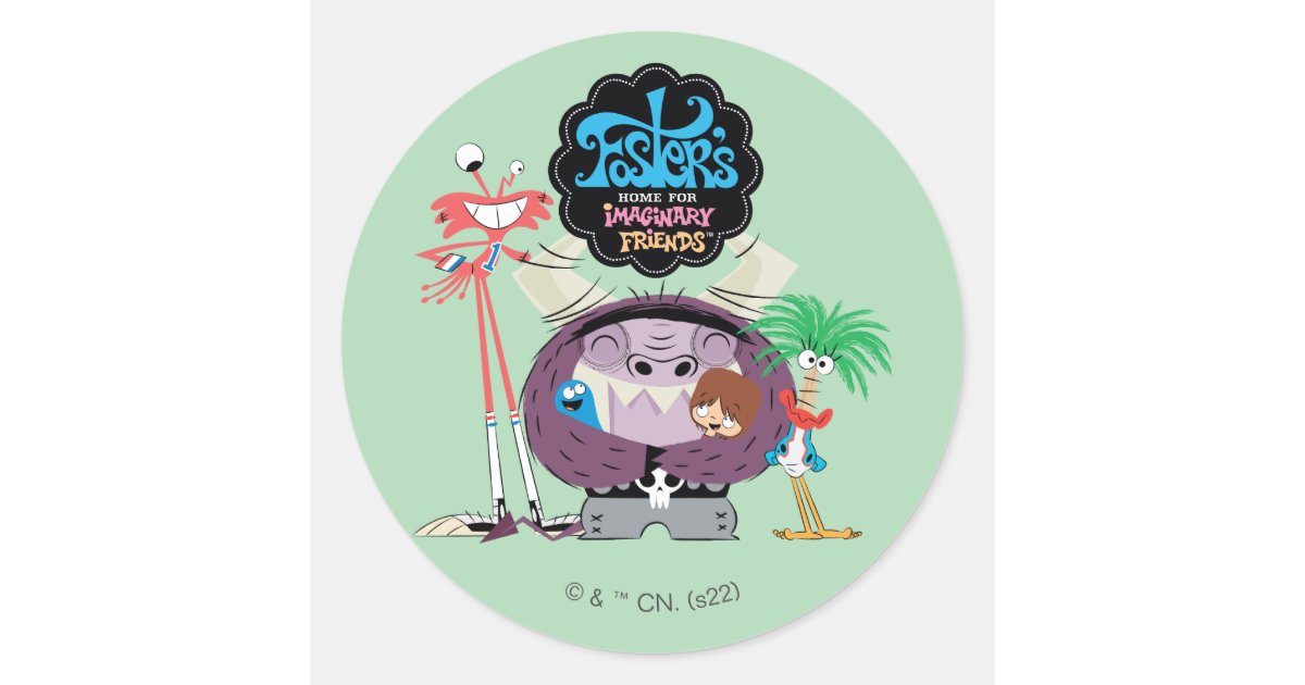 Foster's Home for Imaginary Friends | Group Hug Classic Round Sticker ...
