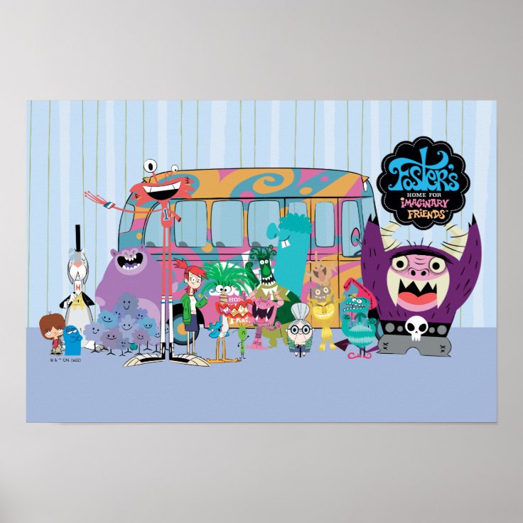 Foster's Home for Imaginary Friends | School Bus Poster | Zazzle