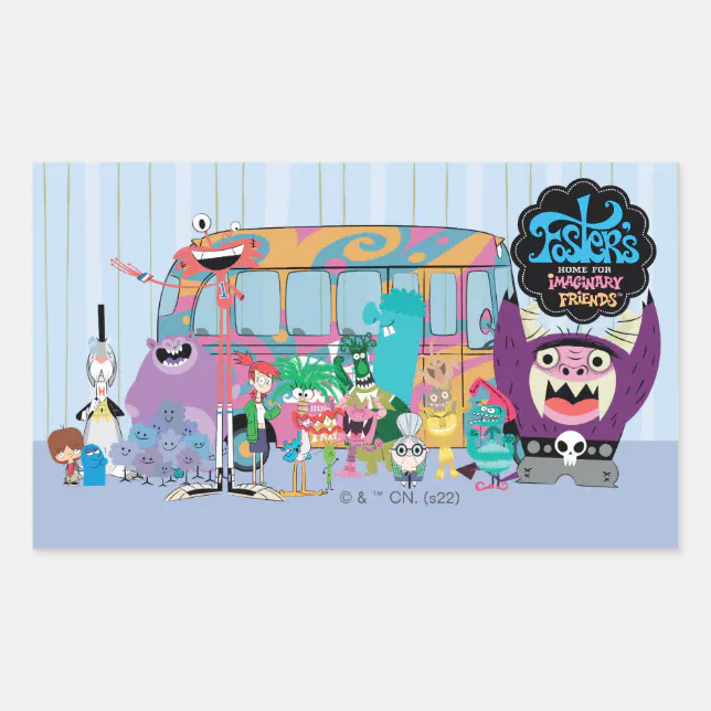Foster's Home for Imaginary Friends | School Bus Rectangular Sticker ...