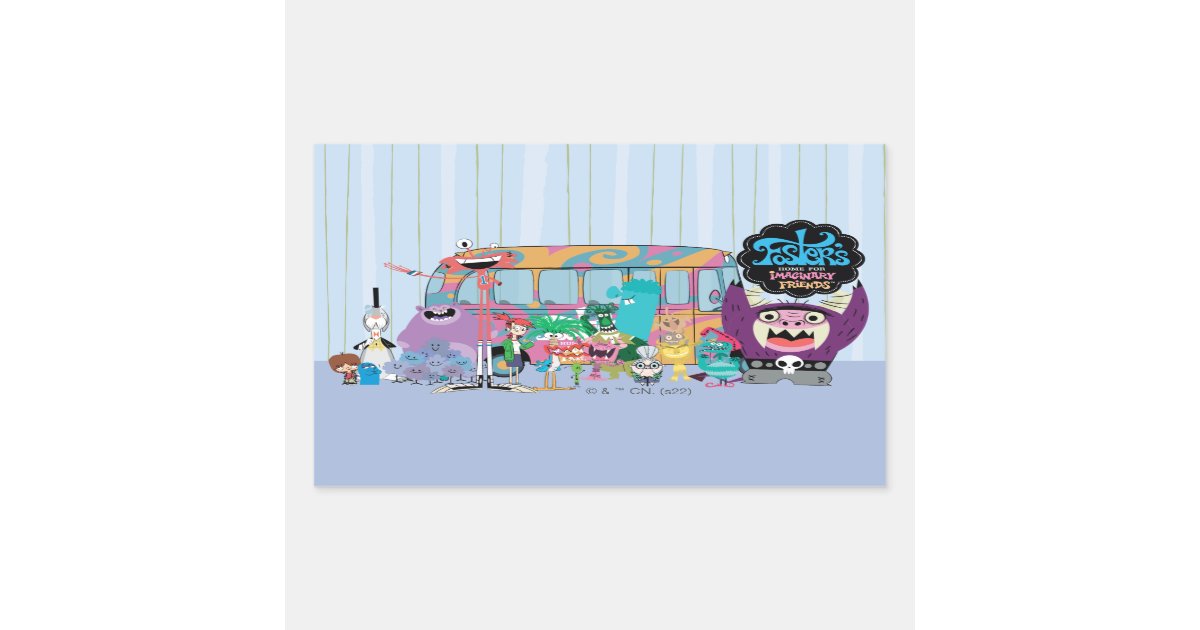 Foster's Home for Imaginary Friends | School Bus Rectangular Sticker ...