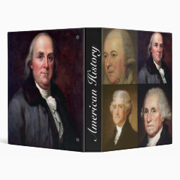 Founding Fathers History Binder | Zazzle