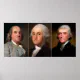 FOUNDING FATHERS of AMERICA TRIPTYCH Poster | Zazzle