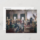 Founding Fathers Signing the US Constitution Postcard | Zazzle