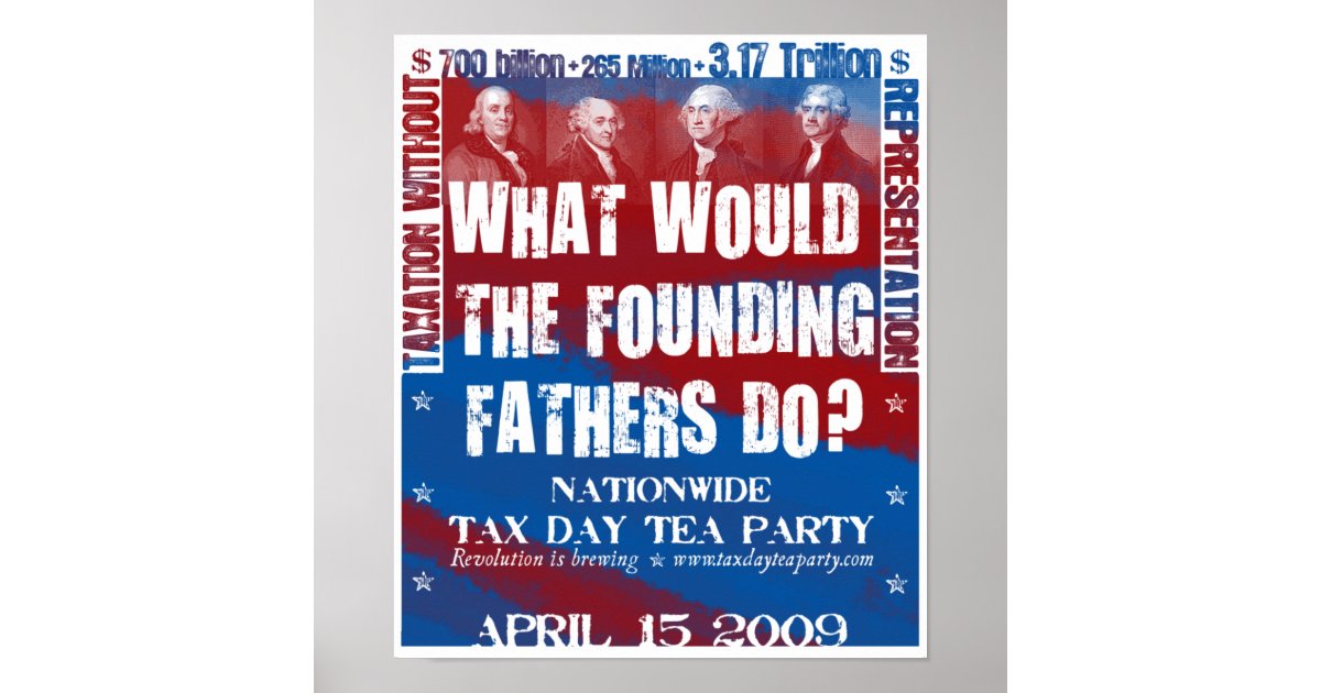 Founding Fathers Small Poster | Zazzle
