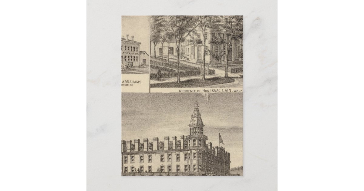 Fountain Spring House & Lain residence Postcard | Zazzle