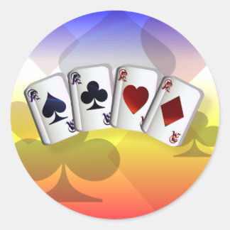 Four Aces Stickers | Zazzle