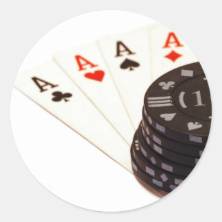 Four Aces Stickers | Zazzle