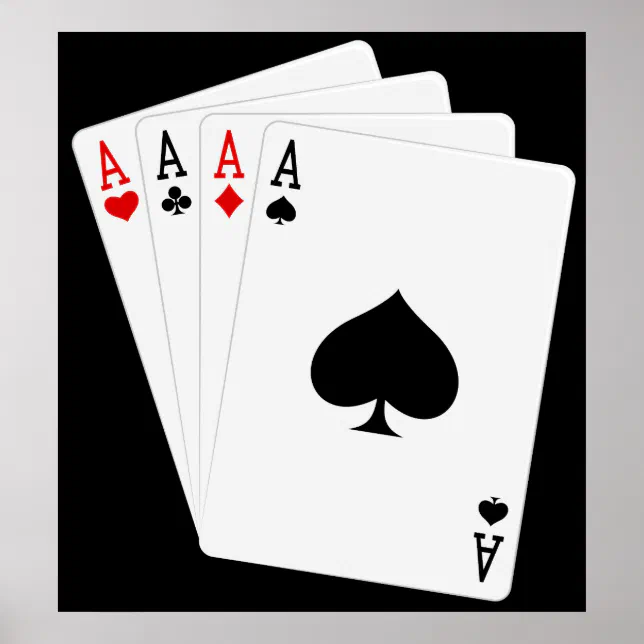 Four Aces Poster | Zazzle