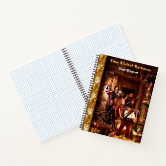 Four Against Darkness spiral graph notebok Notebook | Zazzle