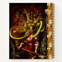Four Against Darkness spiral graph notebok Notebook | Zazzle