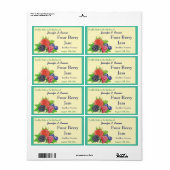 Four Berry Jam or Preserves Canning Jar Label | Zazzle