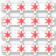Four Chicago flag stars stickers | Zazzle