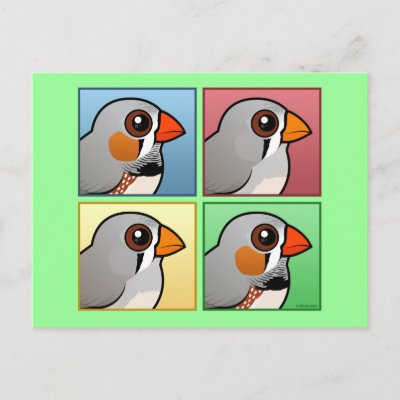 Cute Zebra Finch by Birdorable
