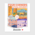 Four Corners National Monument w/ National Parks 2 Sticker | Zazzle