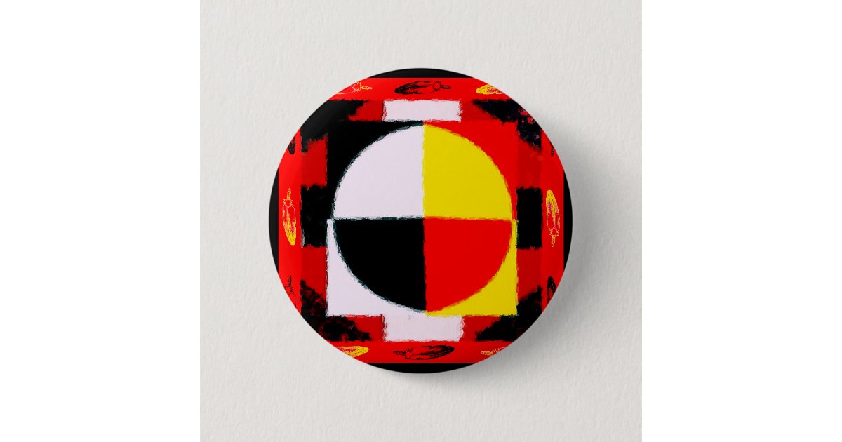 Four Directions Button | Zazzle