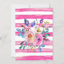 Four-Ever Fabulous Girls Floral 4th Birthday Invitation | Zazzle