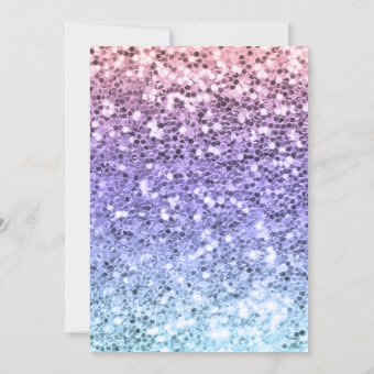 Four Ever Magical | Unicorn Glitter 4th Birthday Invitation | Zazzle