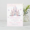 Four Ever Princess Birthday Fairytale Castle Girls Invitation | Zazzle