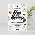 Four Ever Spooky Fourth 4th Birthday Party Invitation | Zazzle