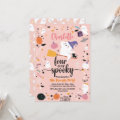 Four ever Spooky Girl 4th Birthday Halloween Party | Zazzle