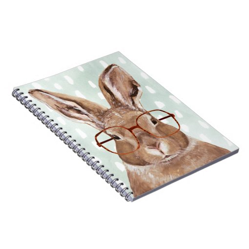 Four-Eyed Forester | Bunny Rabbit Notebook | Zazzle