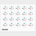 Four Gods Square Sticker | Zazzle