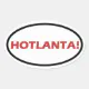 FOUR "HOTLANTA!" OVAL STICKER | Zazzle