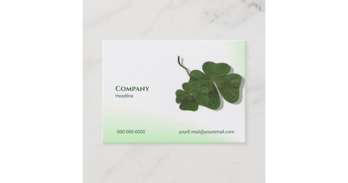Four Leaf Clover Business Card | Zazzle