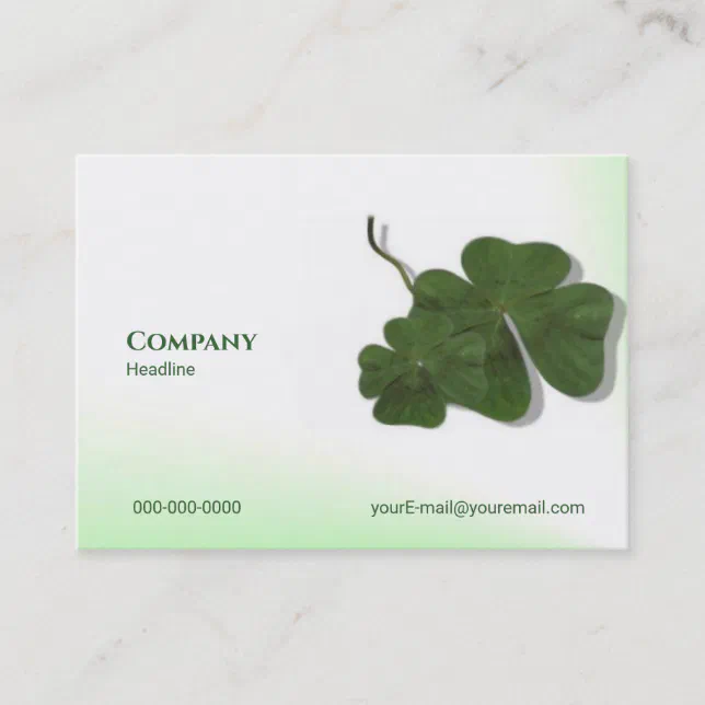 Four Leaf Clover Business Card | Zazzle