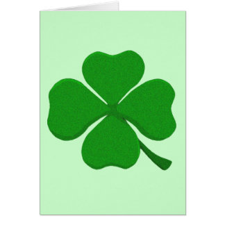Four Leaf Clover Greeting Cards | Zazzle