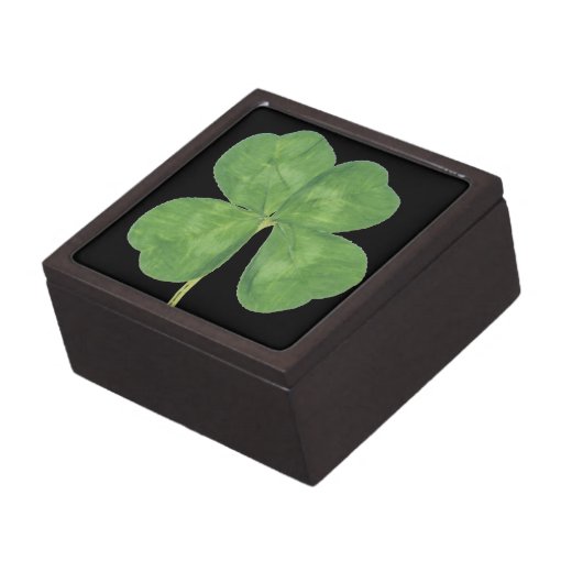 Four Leaf Clover Gift Box Trinket Box Jewelry Box | Zazzle