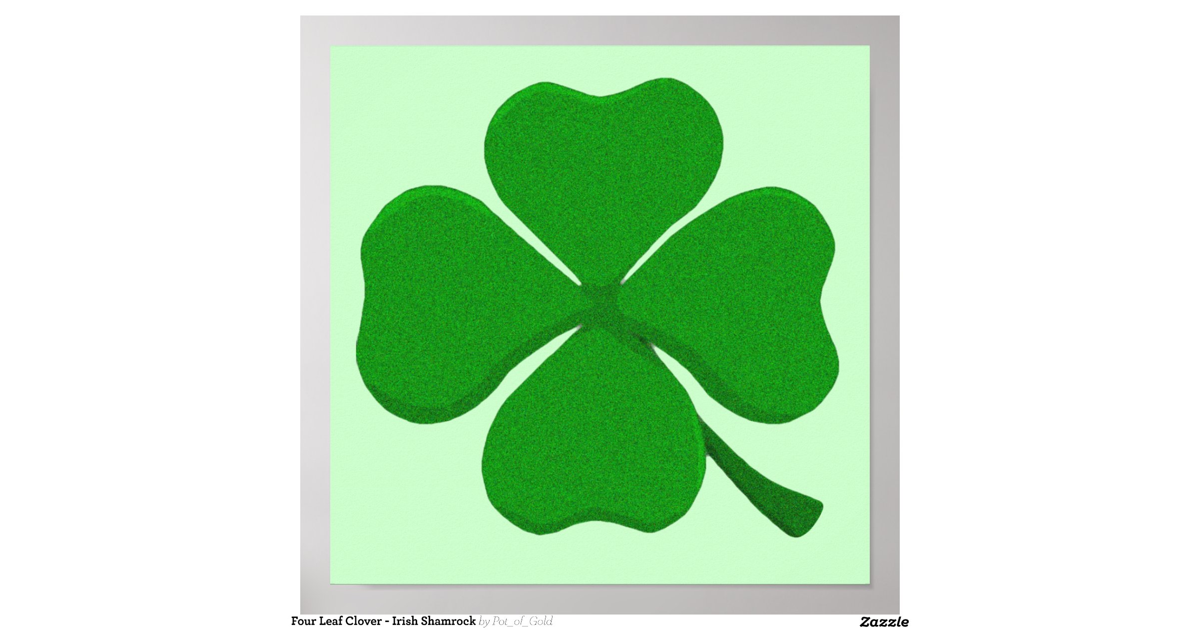four_leaf_clover_irish_shamrock_poster ...