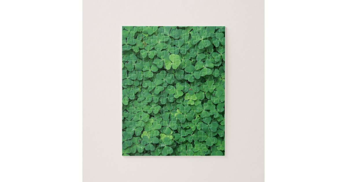 Four Leaf Clover Jigsaw Puzzle | Zazzle