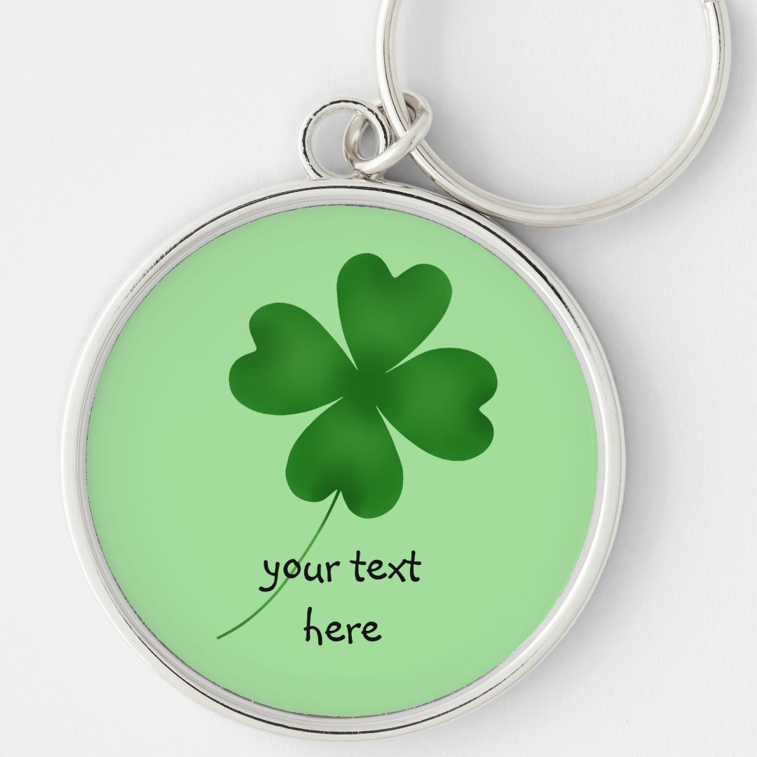 Four leaf clover keychain | Zazzle
