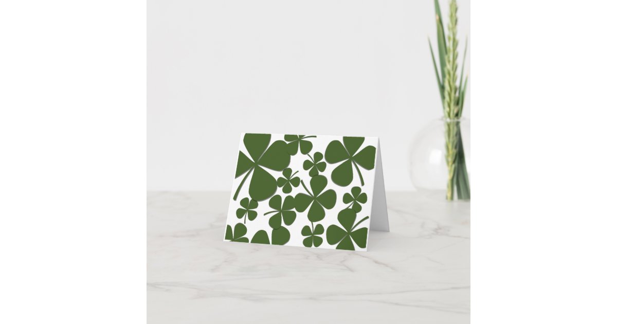 Four Leaf Clover Note Cards | Zazzle