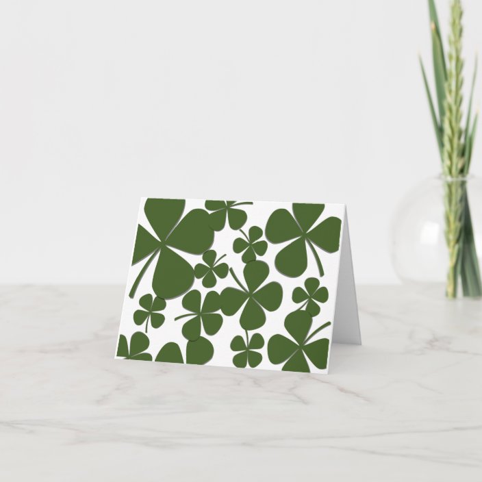 Four Leaf Clover Note Cards | Zazzle.com
