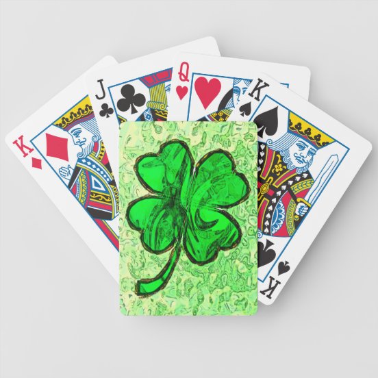 Lucky Clover Playing Cards | Zazzle
