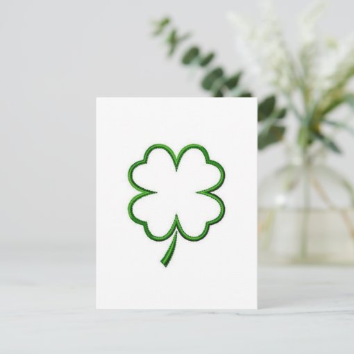 Four Leaf Clover Postcard | Zazzle