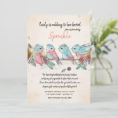 Four Little Birds Invitation | Zazzle