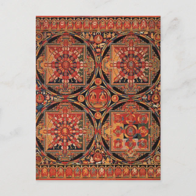 Four Mandalas Postcard | Zazzle