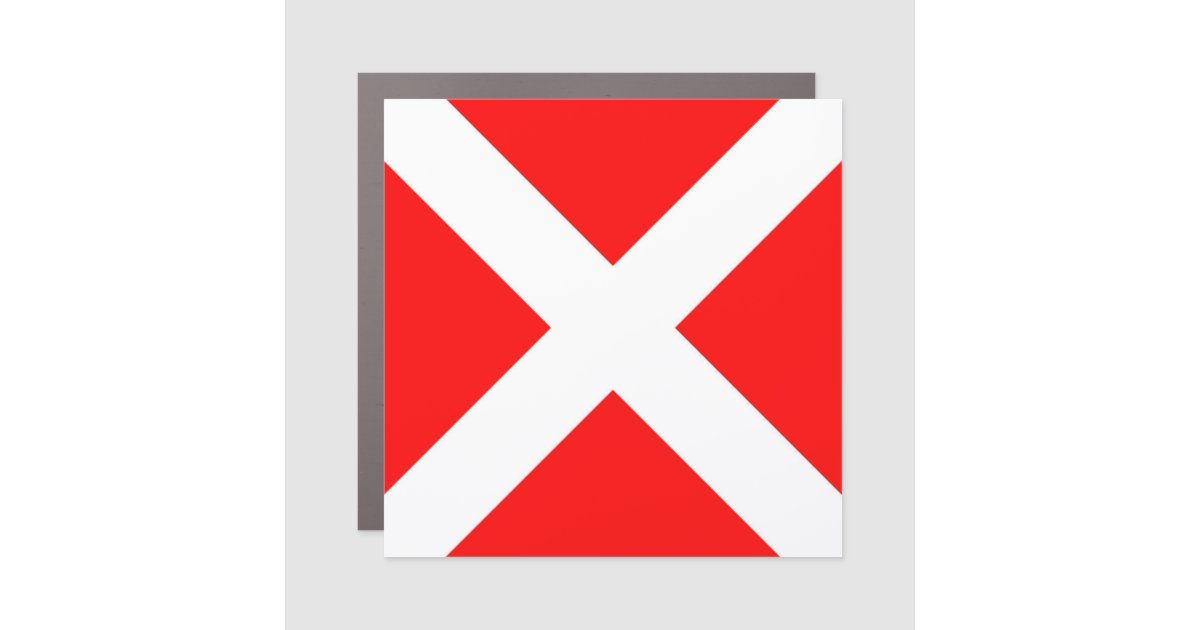 four maritime nautical alphabet number symbol flag car magnet | Zazzle