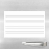 Four Music Staffs Systems Staves Blank Empty Magnetic Dry Erase Sheet ...